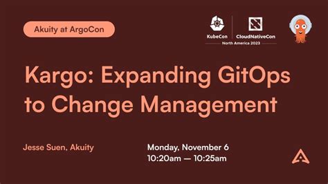 Hong Wang On Linkedin Kargo Argocd Gitops Kubernetes Argocon Kubecon