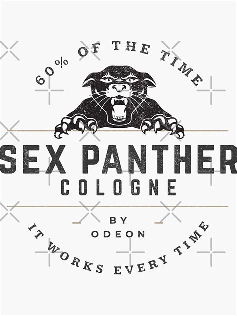 Sex Panther Cologne Logo Sticker For Sale By Primotees Redbubble