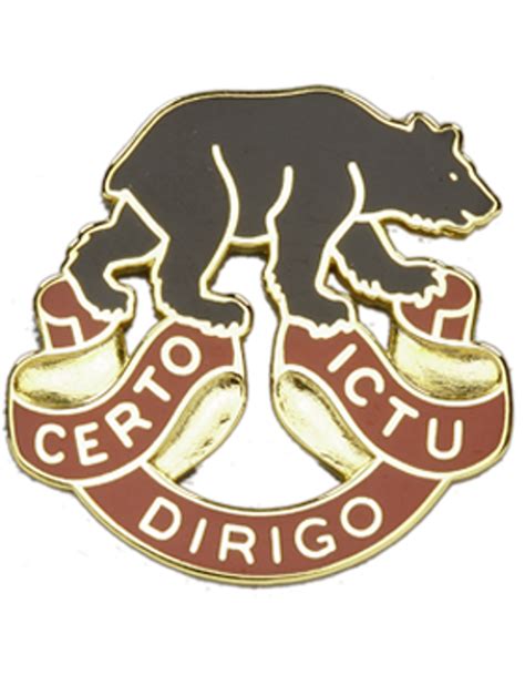 6th Air Defense Artillery Right Unit Crest Military Depot
