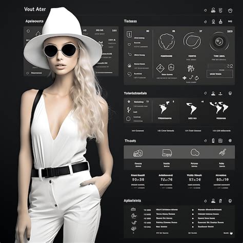 Premium AI Image Web Dashboard Fashion Inventory And Sales Dashboard Widget Based Layout St