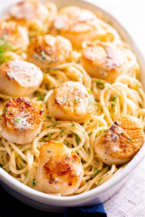Creamy Scallop Pasta Sprinkles And Sprouts