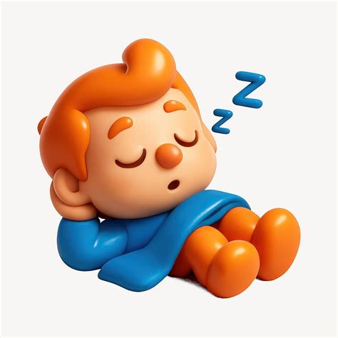 Cute Sleeping Cartoon Character Free Photo Illustration Rawpixel