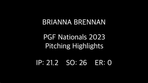 Pgf Nationals 2023 Pitching Highlights Youtube