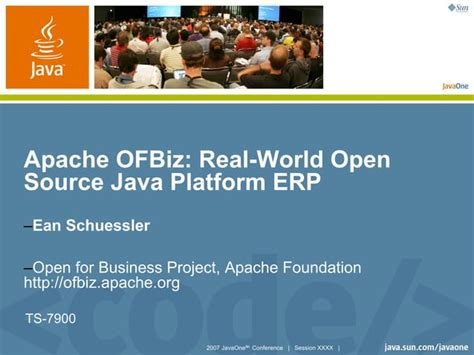 Apache Ofbiz Real World Open Source Java Platform Erp Ppt