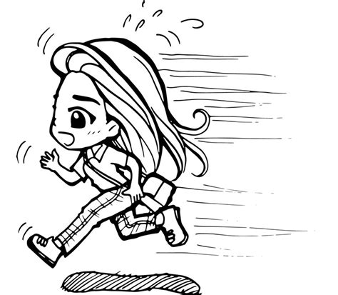 Девушка мультфильм каракули каваи аниме раскраски милая иллюстрация рисование клипарт персонаж
