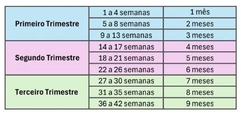 Tabela De Idade Gestacional Ultrassonografia Geral