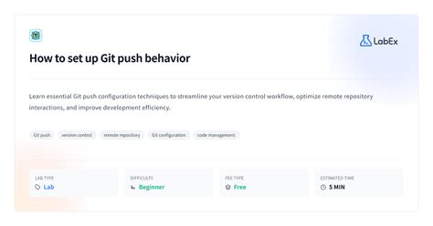 How To Set Up Git Push Behavior Labex