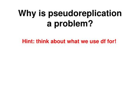 Ppt Lecture 2 Replication And Pseudoreplication Powerpoint