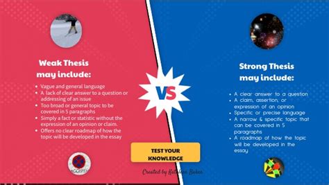 Weak Vs Strong Thesis