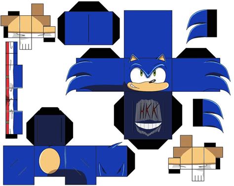 Papercraft Super Sonic