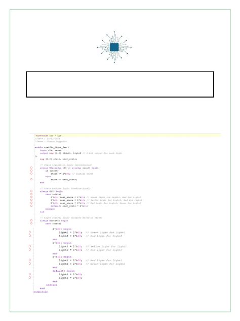 Implementing Traffic Light Controller Using Fsm Pdf