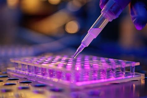 Scientists Using Microfluidic Devices For Biological And Chemical Experiments Premium Ai