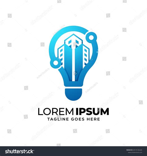 Building Technology Logo Design Template Stock Vector Royalty Free