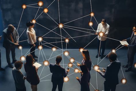 Premium Ai Image Team Collaboration And Networking