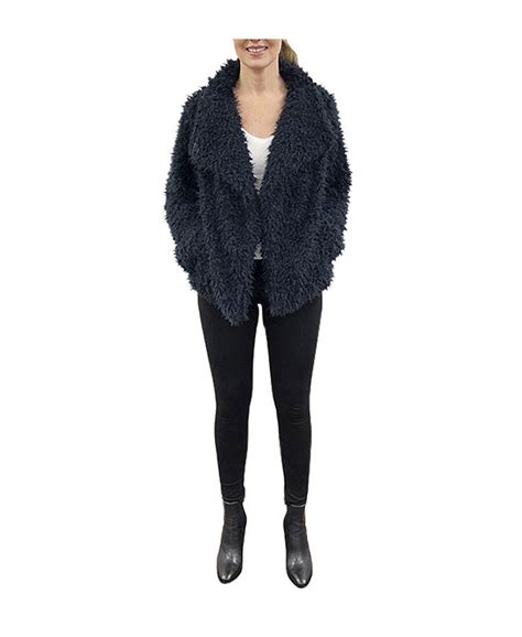 Love Token Cassandra Shaggy Jacket Macys