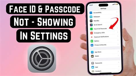 how to fix face id and passcode option not showing in settings on