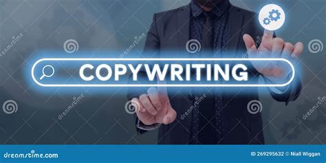 Text Caption Presenting Copywriting Business Overview Writing The Text Of Advertisements Or