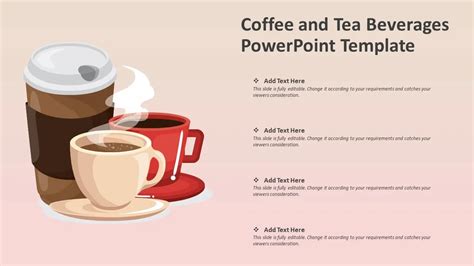 Coffee And Tea Beverages Powerpoint Template By Kridha Graphics On Dribbble