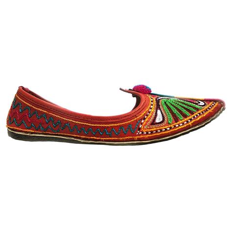 Buy Ember Peacock Embroidary Womens Jodhpuri Leather Jutti Shop
