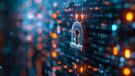 lock icon and internet network security technology concepts to protect