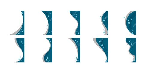 Premium Vector Business Curve Border