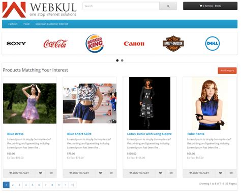 Opencart Customer Interest Show Additional Products Section WebKul