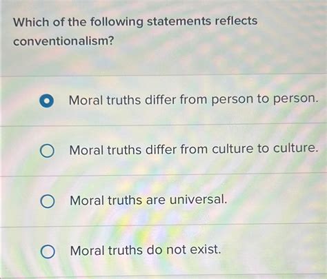 Solved Which of the following statements reflects | Chegg.com