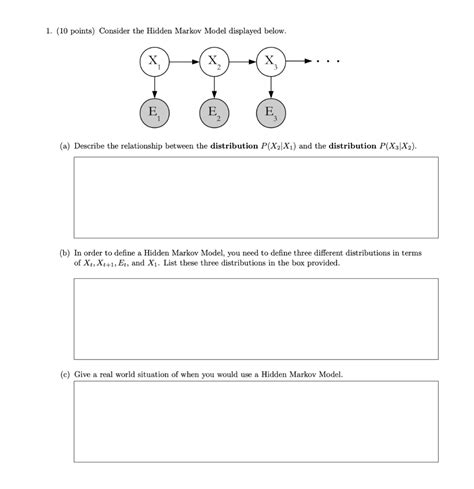1 10 Points Consider The Hidden Markov Model