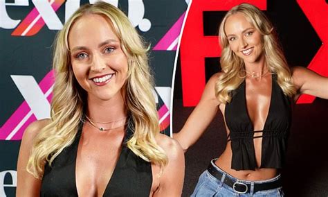 Australia S Most Sexually Active Woman Annie Knight Shows Off Her Figure In Skimpy Black Top