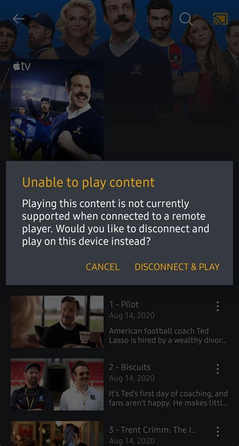 Keep Getting This Error When Trying To Cast To A Chromecast Rplex
