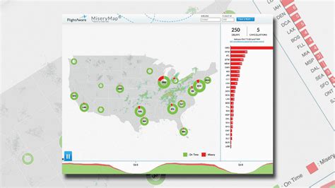 Flightawares Miserymap Shows The Shutdowns Impact On Flight Delays