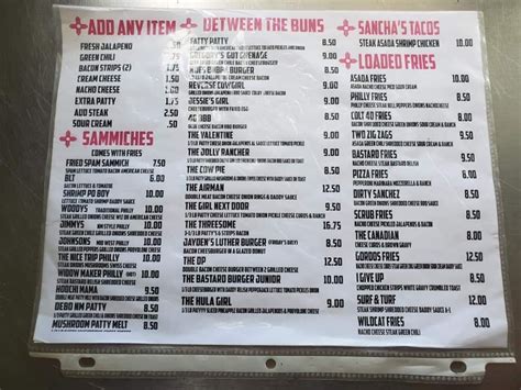 Yo Mamas Food Trailer Menu Clovis Nm