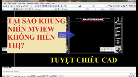 Lỗi không hiển thị khung nhìn Mview trong Layout Tuyệt chiêu Autocad YouTube