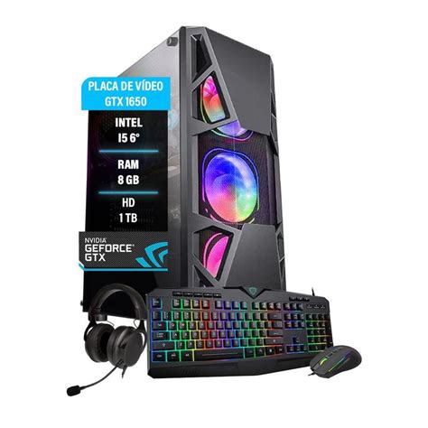 Pc Gamer Ghost I5 6ºger Gtx 1650 8gb Hd 1tb Ssd 240gb Amorim Tech