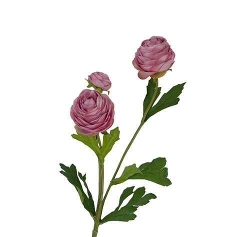 Artificial Ranunculus Stem Pink 42cm Desflora