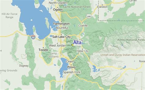 Alta Ski Resort Guide Location Map And Alta Ski Holiday Accommodation