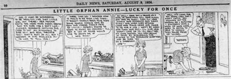 A Classics Centennial Little Orphan Annie The Daily Cartoonist