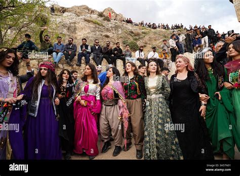 Iraqi Kurdish Women Dance As They Celebrate Nowruz Day A Festival