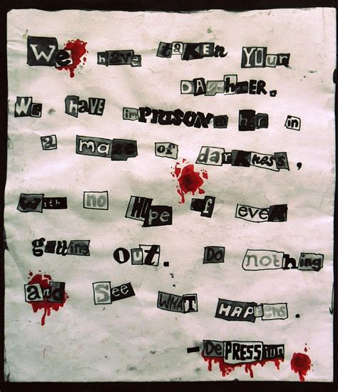 Ransom Note By Xholdyourcolour On Deviantart