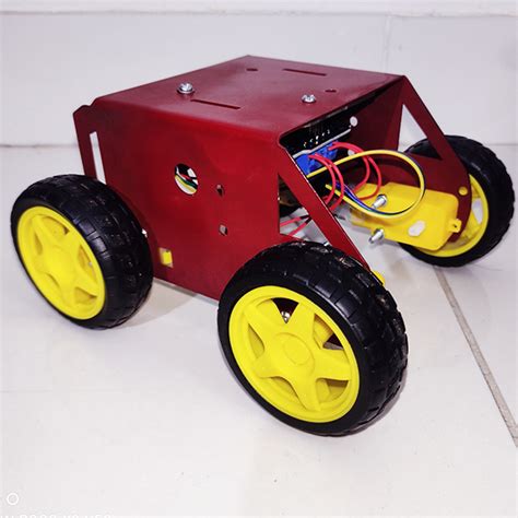 4 Wheel Diy Arduino Rc Truck Metalic Kit By Zencode Complete Assembled