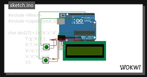 i2c testing wokwi arduino and esp32 simulator
