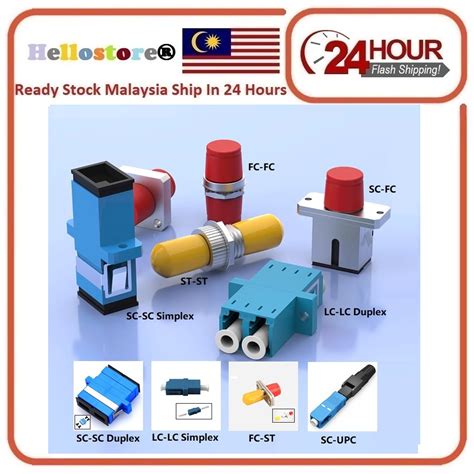 Ftth Fc Sc St Upc Lc Sm Mm Singlemode Multimode Fiber Optic Connector Adapter Simplex Duplex