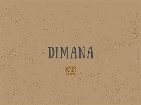 Bahasa Jawanya Dimana Ngoko And Krama Alus Serta Contoh