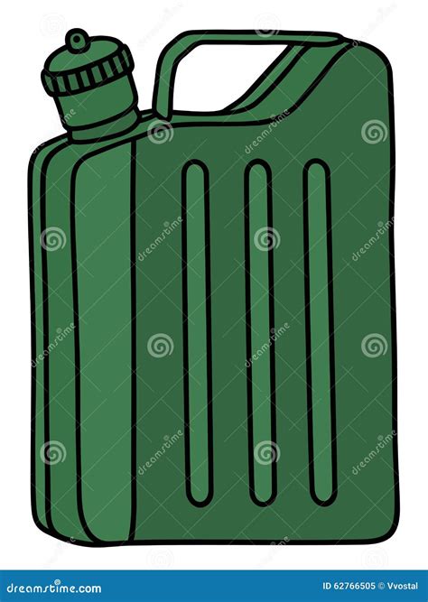 Green Small Can Stock Vector Illustration Of Jerican 62766505