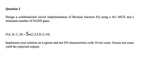 Question 3i Need Logisim Screenshots And Solutions