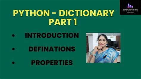Python Dictionary Part Introduction YouTube