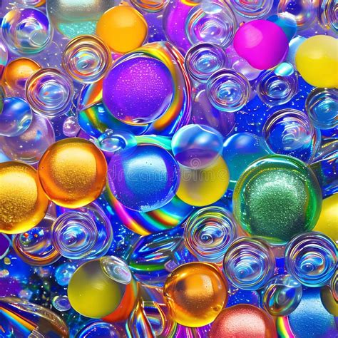 A Bubbly And Colorful Texture With Soap Bubbles And Rainbow Colors4