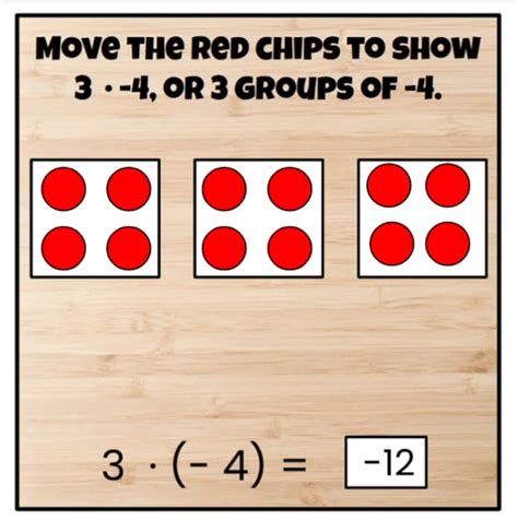 Multiplying Integers With Integer Chips Digital And Printable Tpt