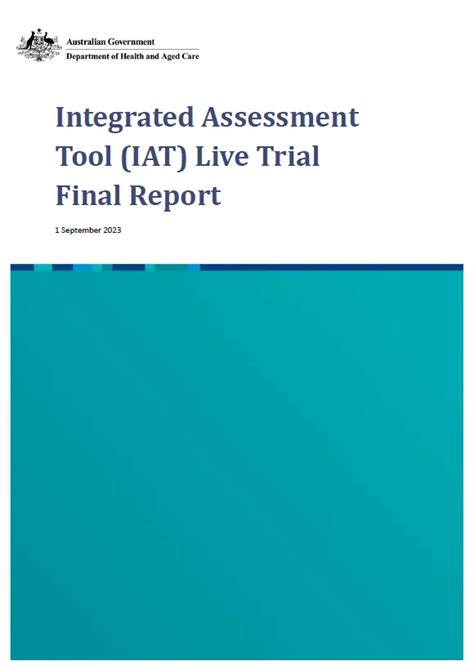 Integrated Assessment Tool Iat Live Trial Final Report 2023