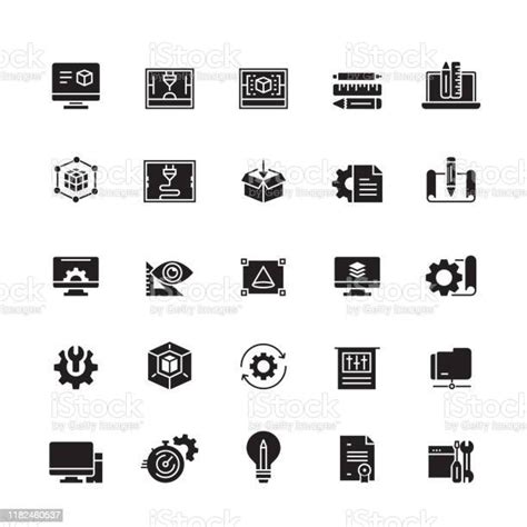 3d 프린팅 및 모델링 관련 벡터 아이콘 모형에 대한 스톡 벡터 아트 및 기타 이미지 모형 가상현실 아이콘 Istock